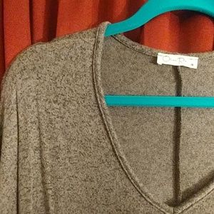 Olivia Rae | Tops | Olivia Rae Purpleblack Peppered Tunic | Poshmark